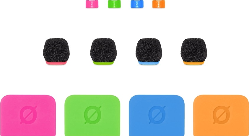 RODE COLORS 3 mikrofonjelölő/kábeljelölő szett Lavalier II/Wireless GO ...