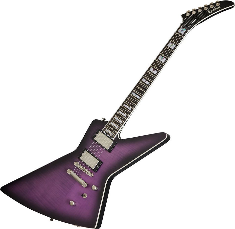 Epiphone Prophecy Extura Purple Tiger Aged Gloss elektromos gitár ...