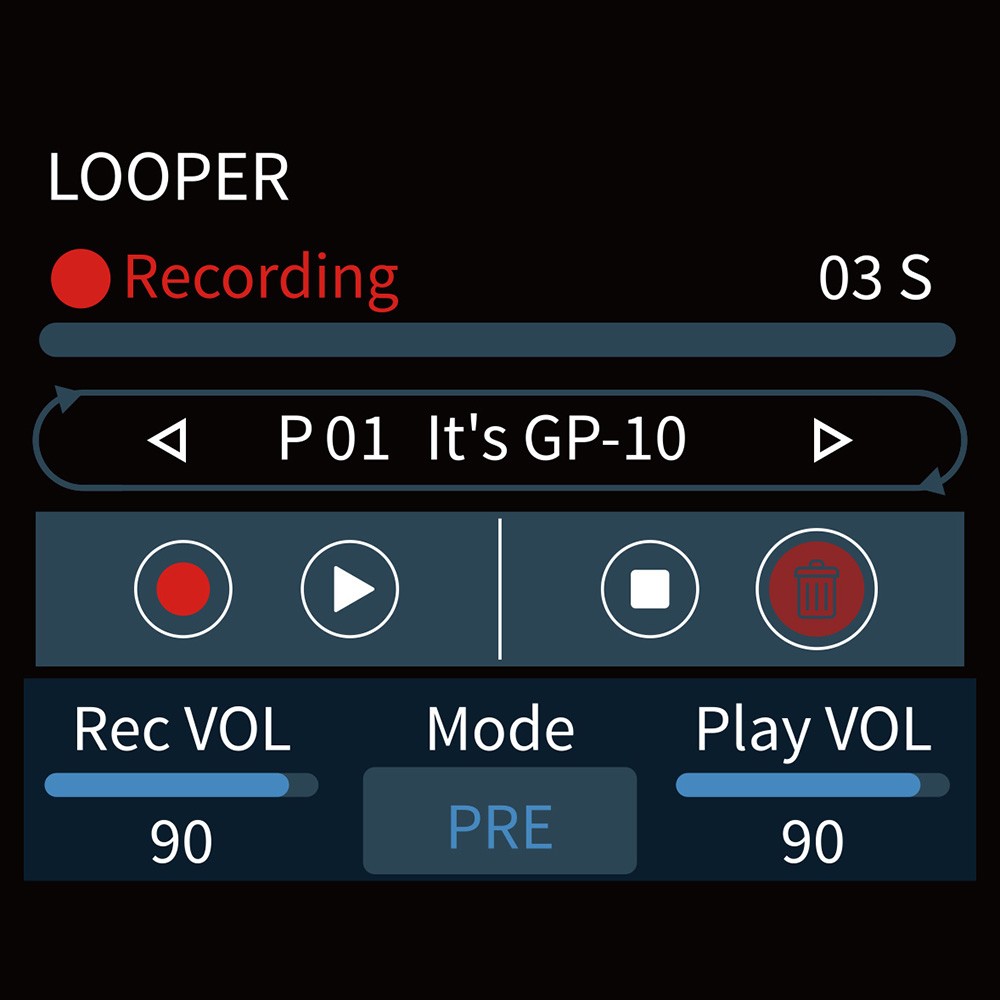 Valeton GP-100 multi-effekt processzor pedál, fekete | hangszerplaza.hu