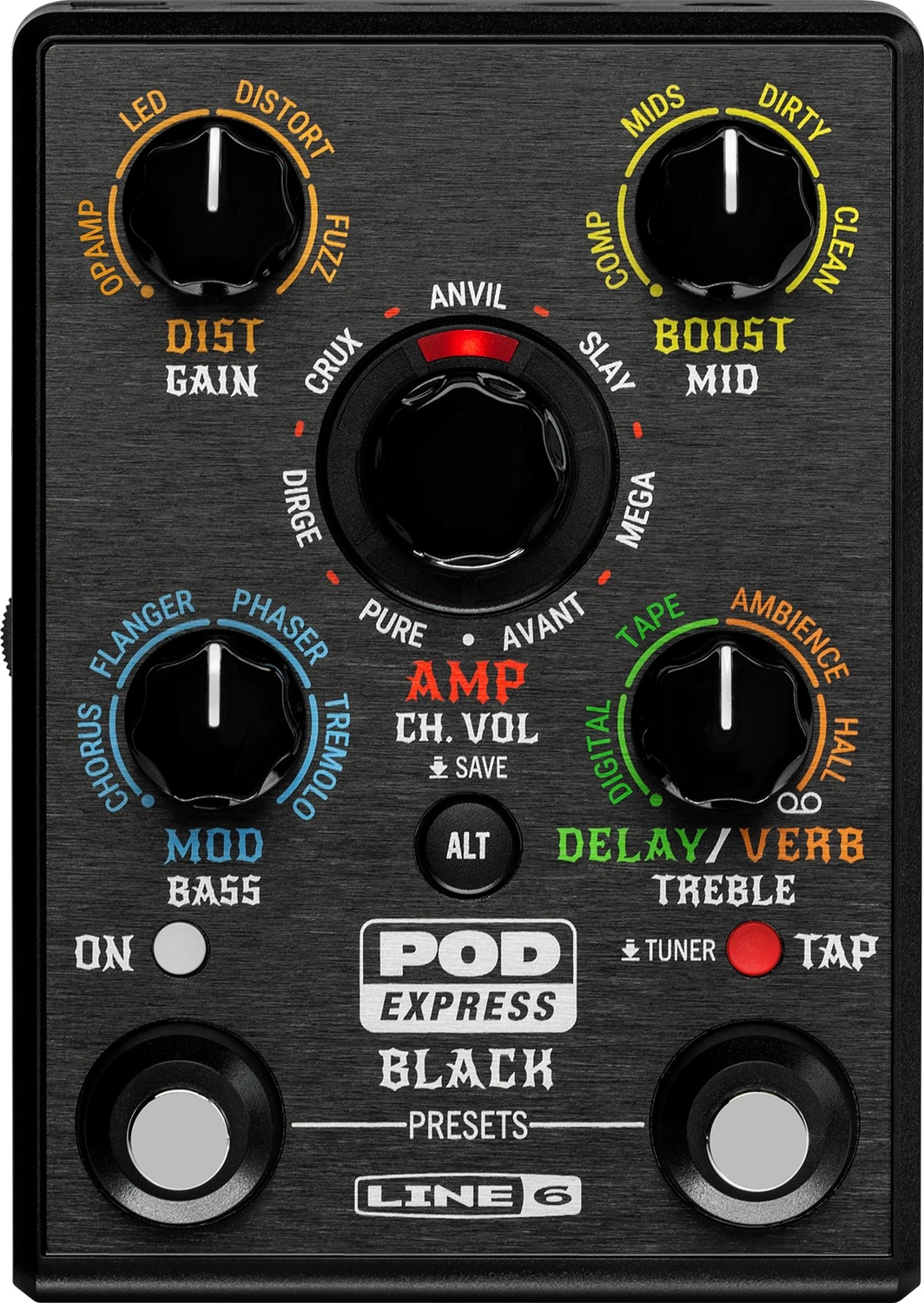 Line 6 POD Express Black gitár padló multieffekt | hangszerplaza.hu