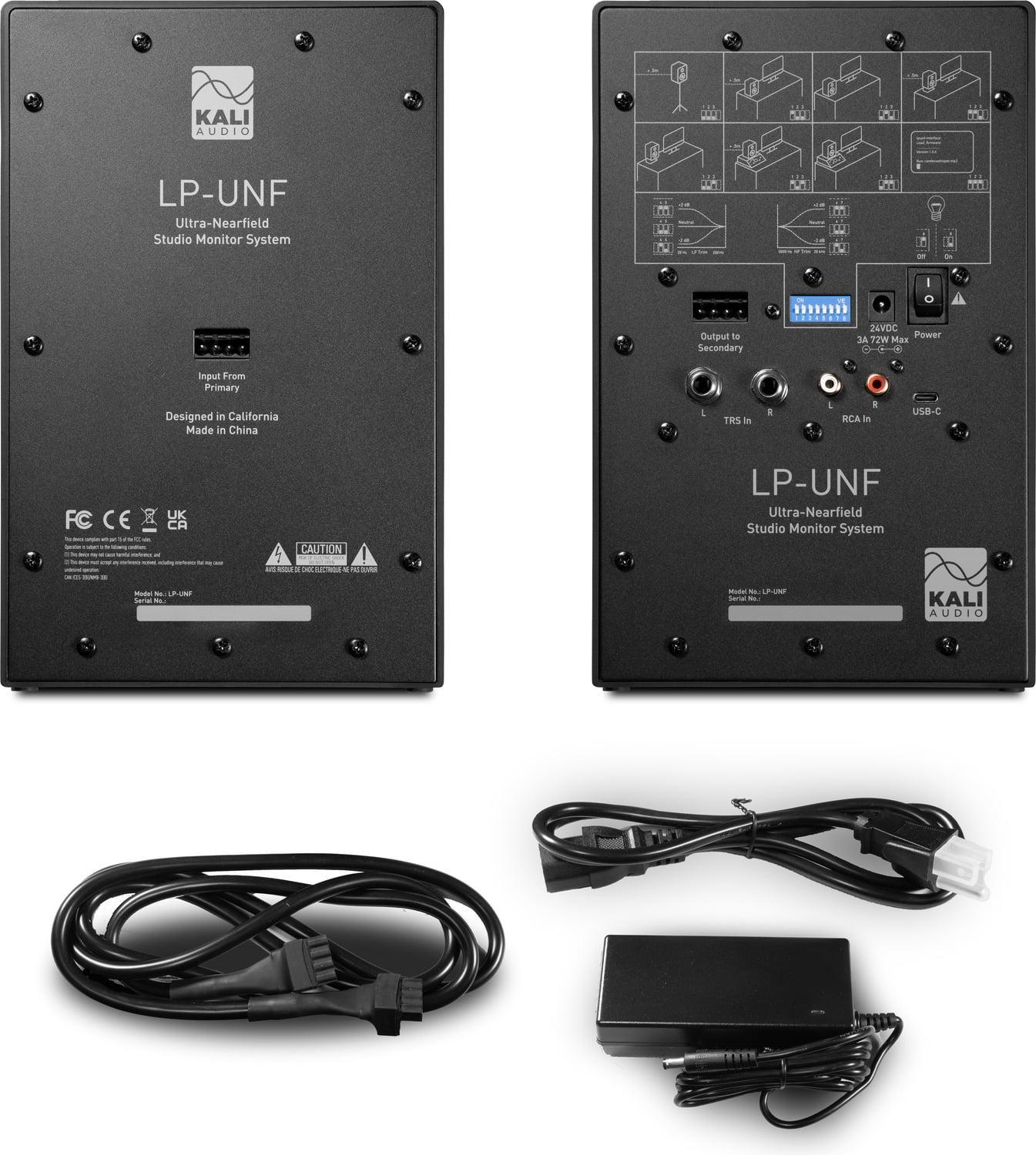 Kali Audio Project Lone Pine LP-UNF Black aktív kétutas stúdió monitor ...