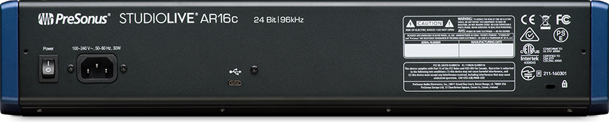 PreSonus StudioLive AR16c analóg keverő/USB hangkártya/hangfelvevő ...